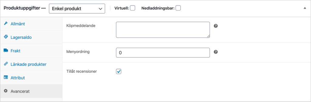 Skapa en enkel produkt i WooCommerce - Wetail Docs