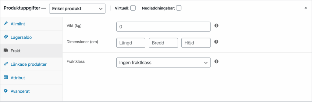 Skapa en enkel produkt i WooCommerce - Wetail Docs